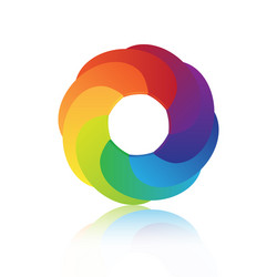 Color wheel abstract colorful rainbow Royalty Free Vector