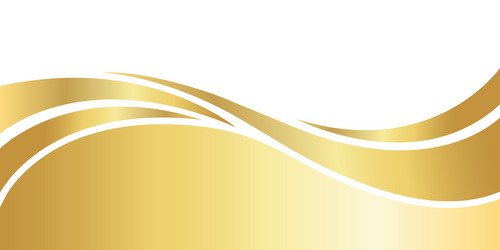 Gold gradient for banner golden wavy shape Vector Image