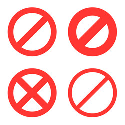Prohibitory sign Royalty Free Vector Image - VectorStock