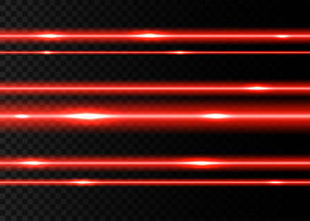 Bright red laser beams background with light Vector Image