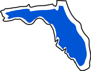 Florida State Shape Outline Vector Images (over 590)