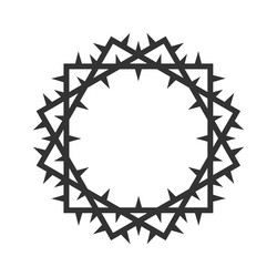 Logo crown of thorns Royalty Free Vector Image