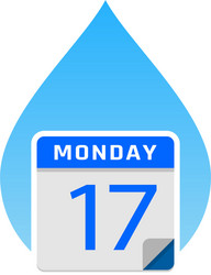 Blue water drink cartoon icon pure Royalty Free Vector Image