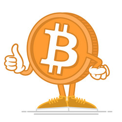 Bitcoin logo Royalty Free Vector Image - VectorStock