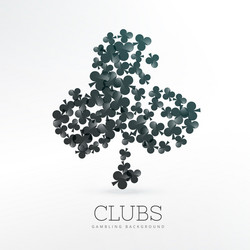 Seven of clubs Royalty Free Vector Image - VectorStock