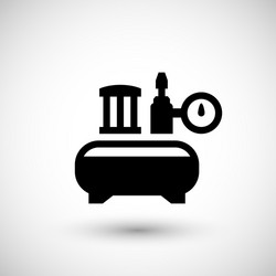 Compressor tool icon simple air machine Royalty Free Vector