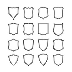 Set of blank stickers Royalty Free Vector Image