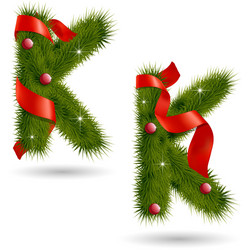 Christmas alphabet c Royalty Free Vector Image
