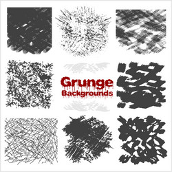 Grunge textures set background Royalty Free Vector Image