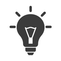 Incandescent lamp icon Royalty Free Vector Image
