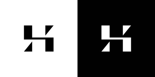 Modern and unique h logo design Royalty Free Vector Image