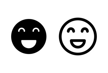 Smile icon set emoticon icon feedback Royalty Free Vector
