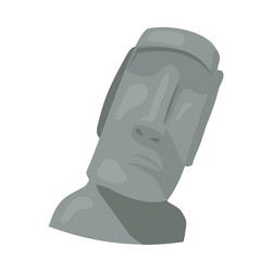Moai face statue Royalty Free Vector Image - VectorStock