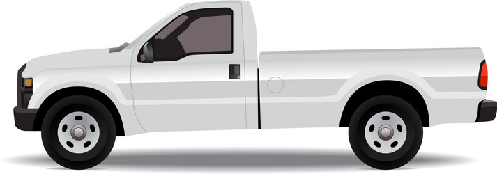Pick-up trucks Royalty Free Vector Image - VectorStock