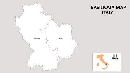Basilicata Map Italy Vector Images (over 130)