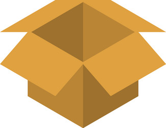 Open box icon isometric style Royalty Free Vector Image