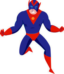 Running superhero pose composition Royalty Free Vector Image