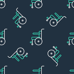 Grey wheelchair for disabled person icon isolated Vector Image
