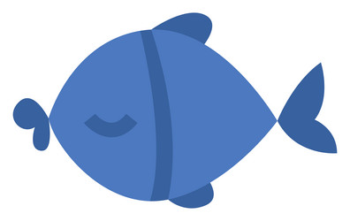 Lined basa fish on a white background Royalty Free Vector