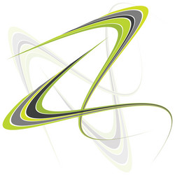 Wavy double lines form a decorative rectangular Vector Image