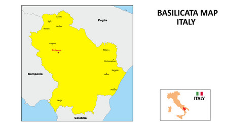 Basilicata Map Italy Vector Images (over 130)