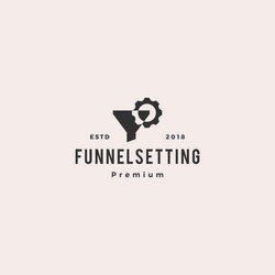 Funneling setting logo icon Royalty Free Vector Image