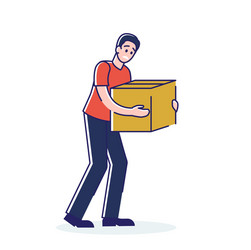 Heavy Box Lifting Cartoon Vector Images (over 470)