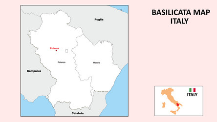 Basilicata Map Italy Vector Images (over 130)