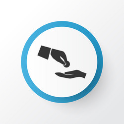 Financial assistance colorful icon symbol premium Vector Image