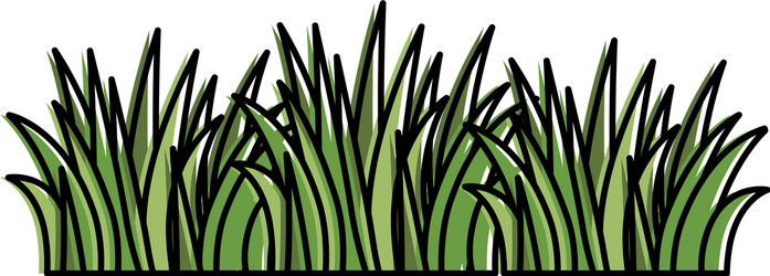 Grass field isolated icon Royalty Free Vector Image