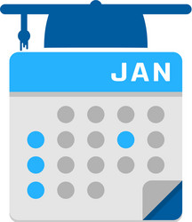 2018-2019 year calendar Royalty Free Vector Image