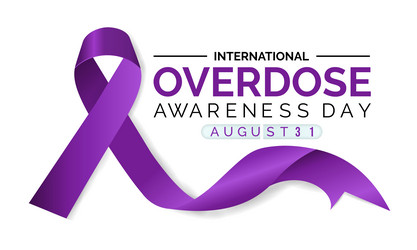 Overdose awareness day design Royalty Free Vector Image