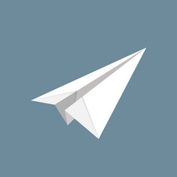 Paper plane Royalty Free Vector Image - VectorStock