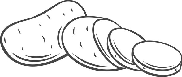 Potato Drawing For Kids