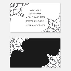 Two sided design template in grey colors front Vector Image