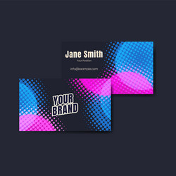 Colorful name card set Royalty Free Vector Image