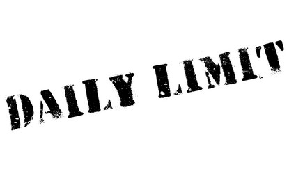 Daily limit rubber stamp Royalty Free Vector Image