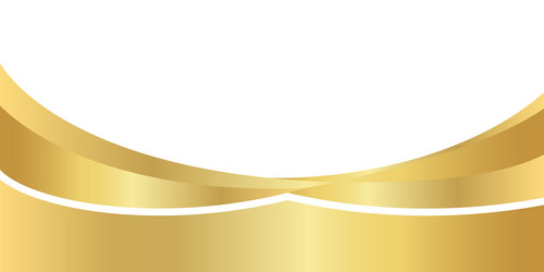 Gold gradient for banner golden wavy shape Vector Image