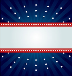 Star and stripe banner Royalty Free Vector Image