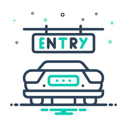 Entries Royalty Free Vector Image - VectorStock