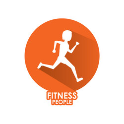 Fitness people icon Royalty Free Vector Image - VectorStock