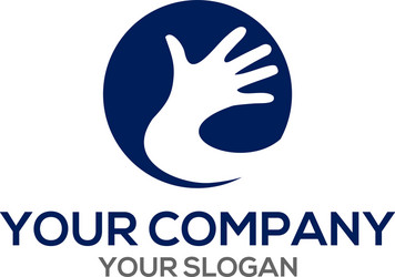 R hand logo design Royalty Free Vector Image - VectorStock