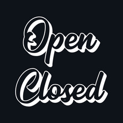 Hand sketched set open closed quotes lettering Vector Image