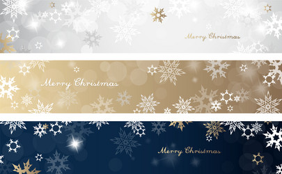 Three christmas banners Royalty Free Vector Image