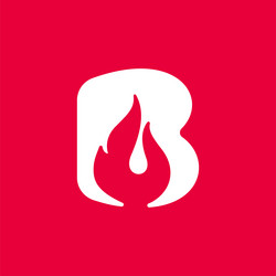 B Fire Flame Letter Lettering Logo Vector Images (over 210)