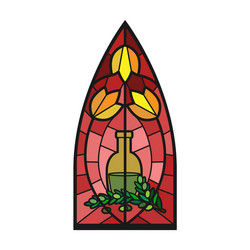 Church window iconcartoon icon Royalty Free Vector Image