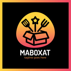 Magic food box logo Royalty Free Vector Image - VectorStock