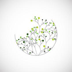 Abstract nature background tree geometric Vector Image