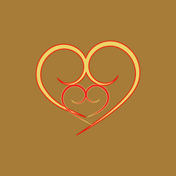 Heart around t shirt Royalty Free Vector Image