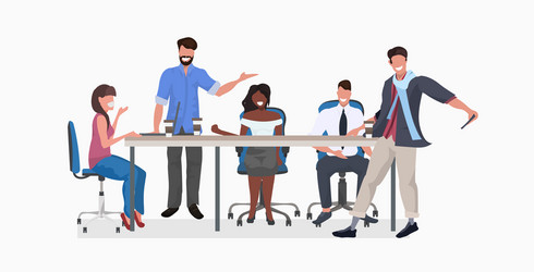 Cartoon Round Table Discussion Vector Images (over 180)